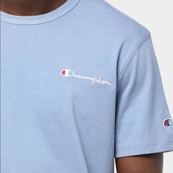 Champion | Shirts | Champion Heritage Tee Sky Blue | Poshmark